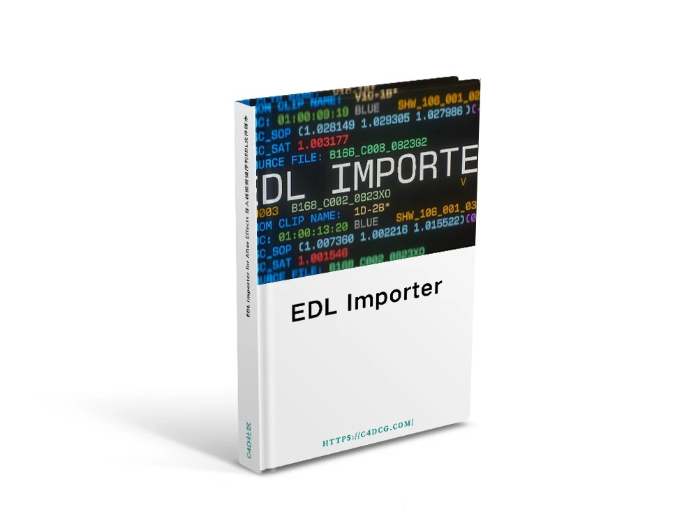 EDL Importer 1.0 for After Effects 导入视频剪辑序列EDL文件脚本 – C4D社区